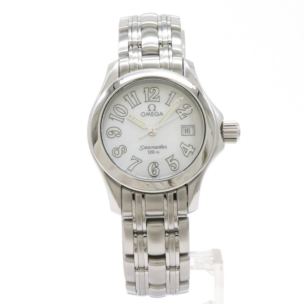 Omega Seamaster 120m White Shell Dial Ladies Quartz W… - Gem